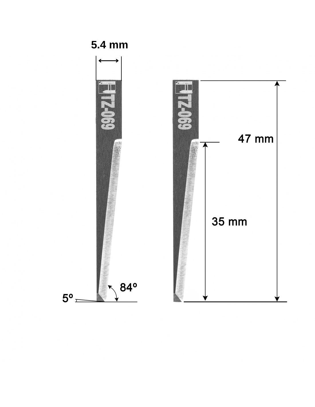 Cuchilla Torielli Z69 / 5204302 / HTZ-069 / compatible para máquina ...